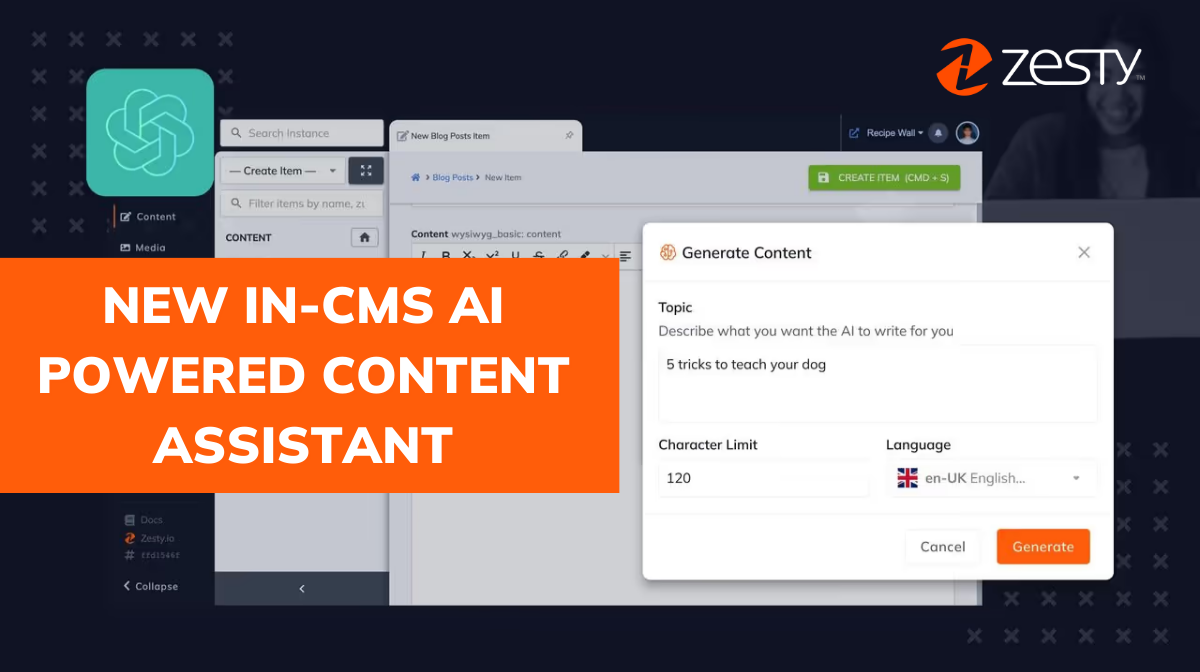 Introducing The First AI Powered Content Assistant in a CMS